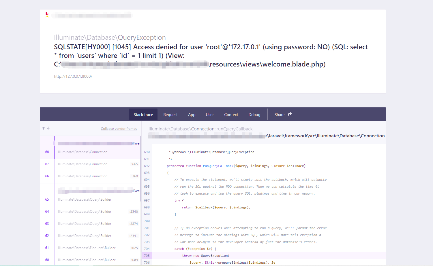 Connect Docker Mysql Error · Issue 41440 · Laravelframework · Github