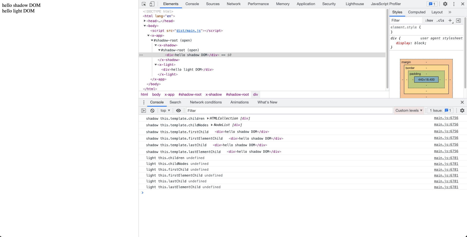 Light DOM components don't expose this.firstChild, this.childNodes, etc. · Issue #2513 ...