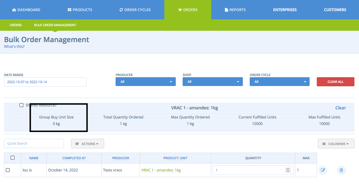 [Bulk order management] "Group Buy Unit Size" displays zero when too small · Issue #9789 ...