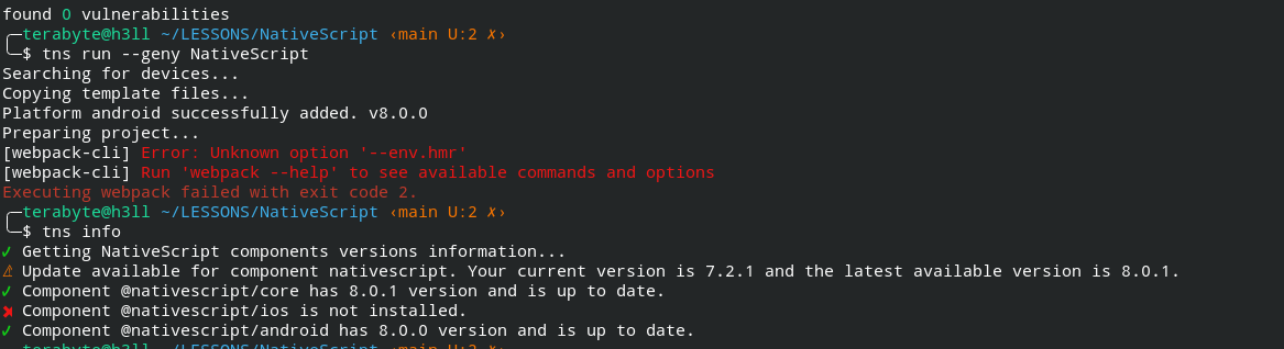 [webpack-cli] Error: Unknown option '--env.hmr' · Issue #9341 · NativeScript/NativeScript · GitHub