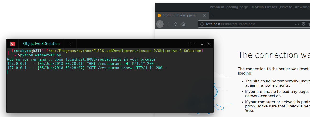 error while adding new restaurant · Issue #112 · udacity/Full-Stack-Foundations · GitHub