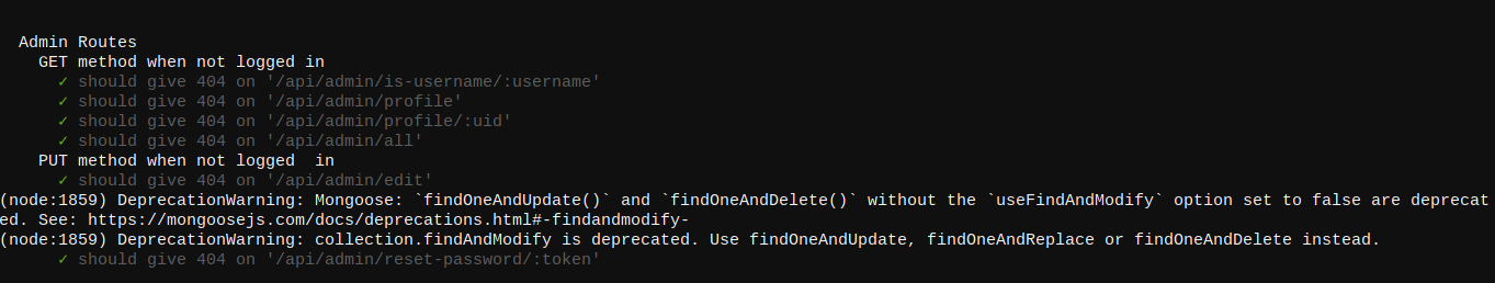 Deprecated warning · Issue #7780 · Automattic/mongoose · GitHub