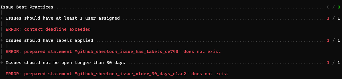 When running controls, the expiry of the context used to run a query ...