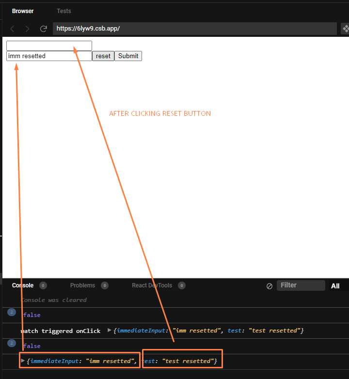 Issue Uncontrolled Inputs Memoized Component Inputs Not Updating Through Reset reset From 