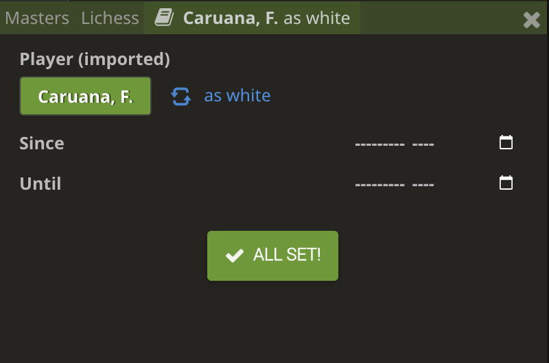 Allow searching in old imported GM games via GM name · Issue #13286 · lichess-org/lila · GitHub