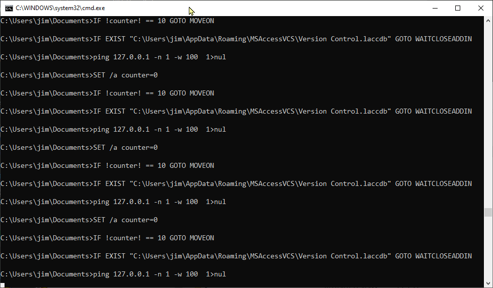 Infinite loop in install if Version Control.laccdb left over in %APPDATA% · Issue #261 ...