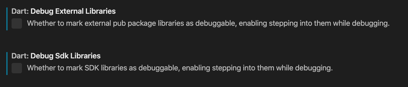In Widget Tests The Debugger Seems To Also Debug Library Code Despite Having Activated Debug 