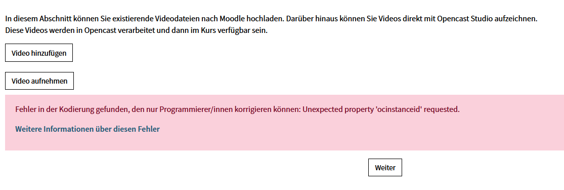 "ocinstanceid" error – group visibility · Issue #233 · Opencast-Moodle/moodle-block_opencast ...