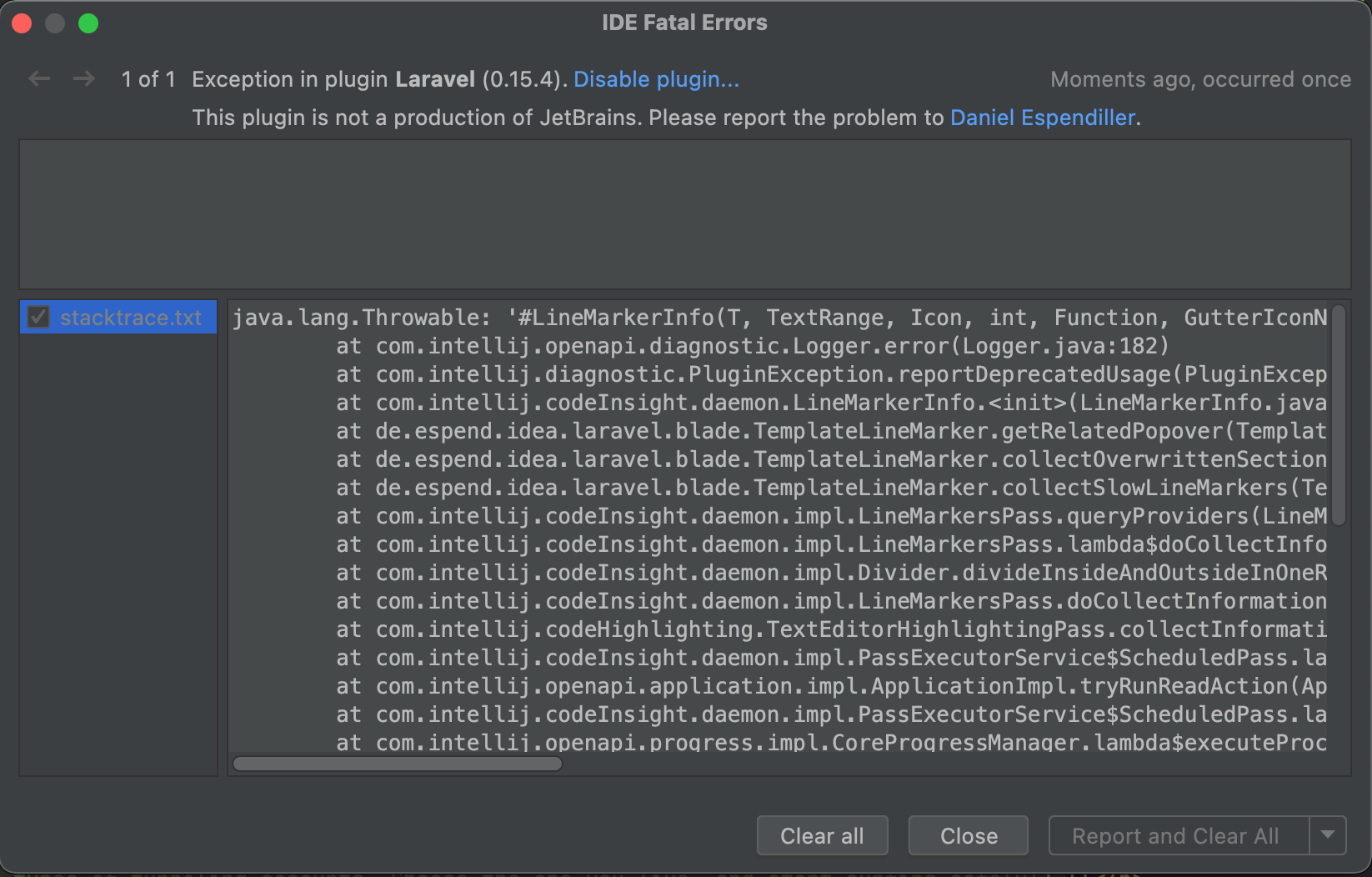 Bug Linemarkerinfo Is Deprecated And Going To Be Removed Soon 