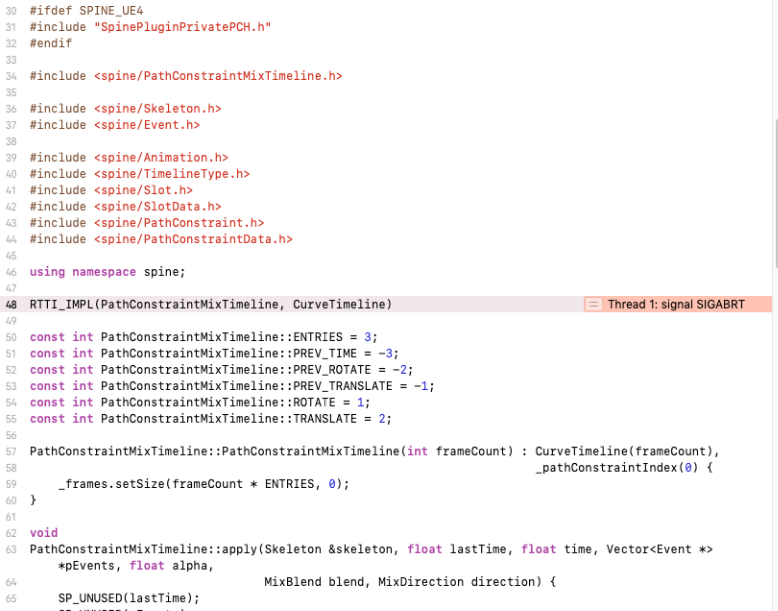 Ue4 Spine Crashed When Startup On Ios · Issue 1475 · Esotericsoftwarespine Runtimes · Github