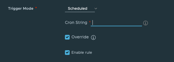 [UI] the cron string component of replication should be same as GC/Scan ...