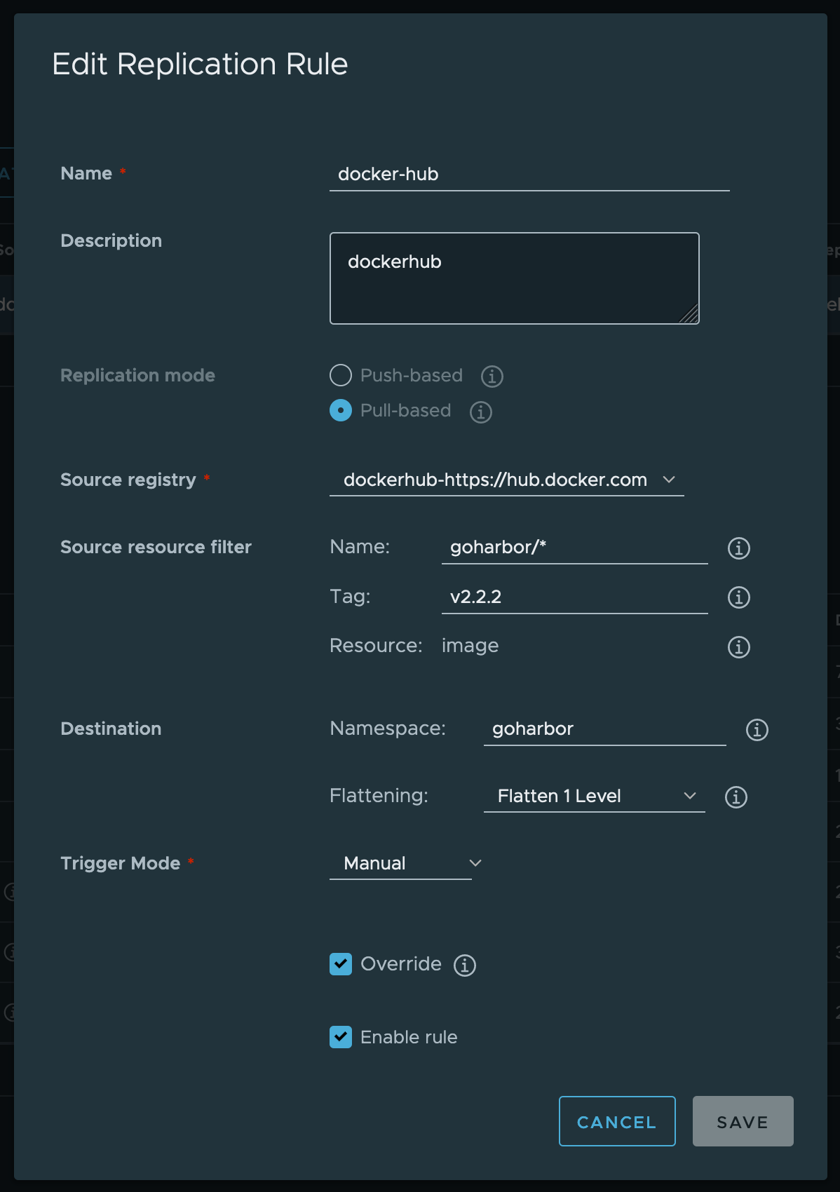 Replication fails on Flattern 2 level · Issue #14980 · goharbor/harbor · GitHub