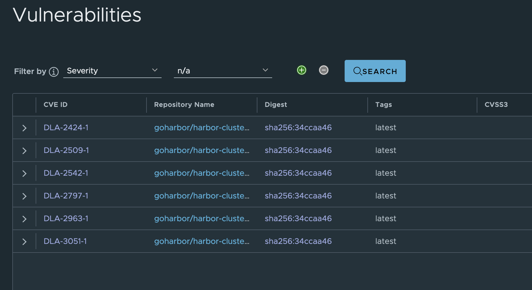 The redirection link of the N/A CVE is not correct · Issue #19012 · goharbor/harbor · GitHub