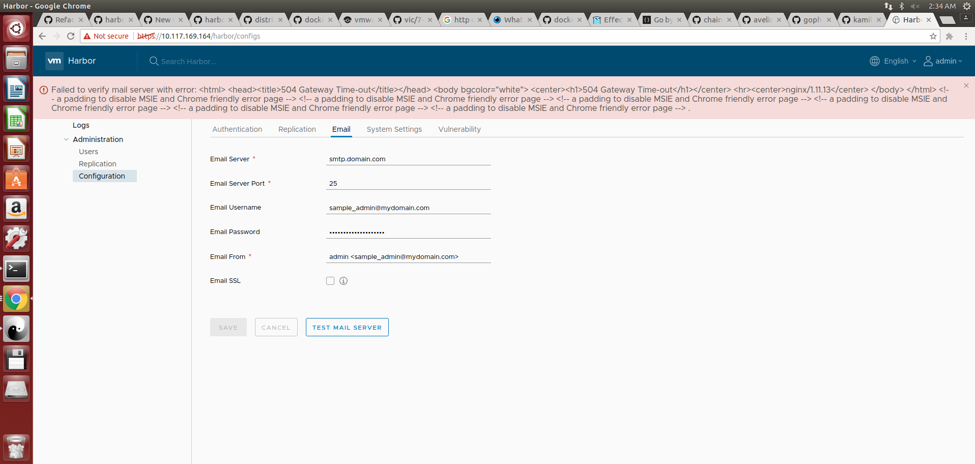 [UI] please wrapper the error response from email server. · Issue #2894 ...
