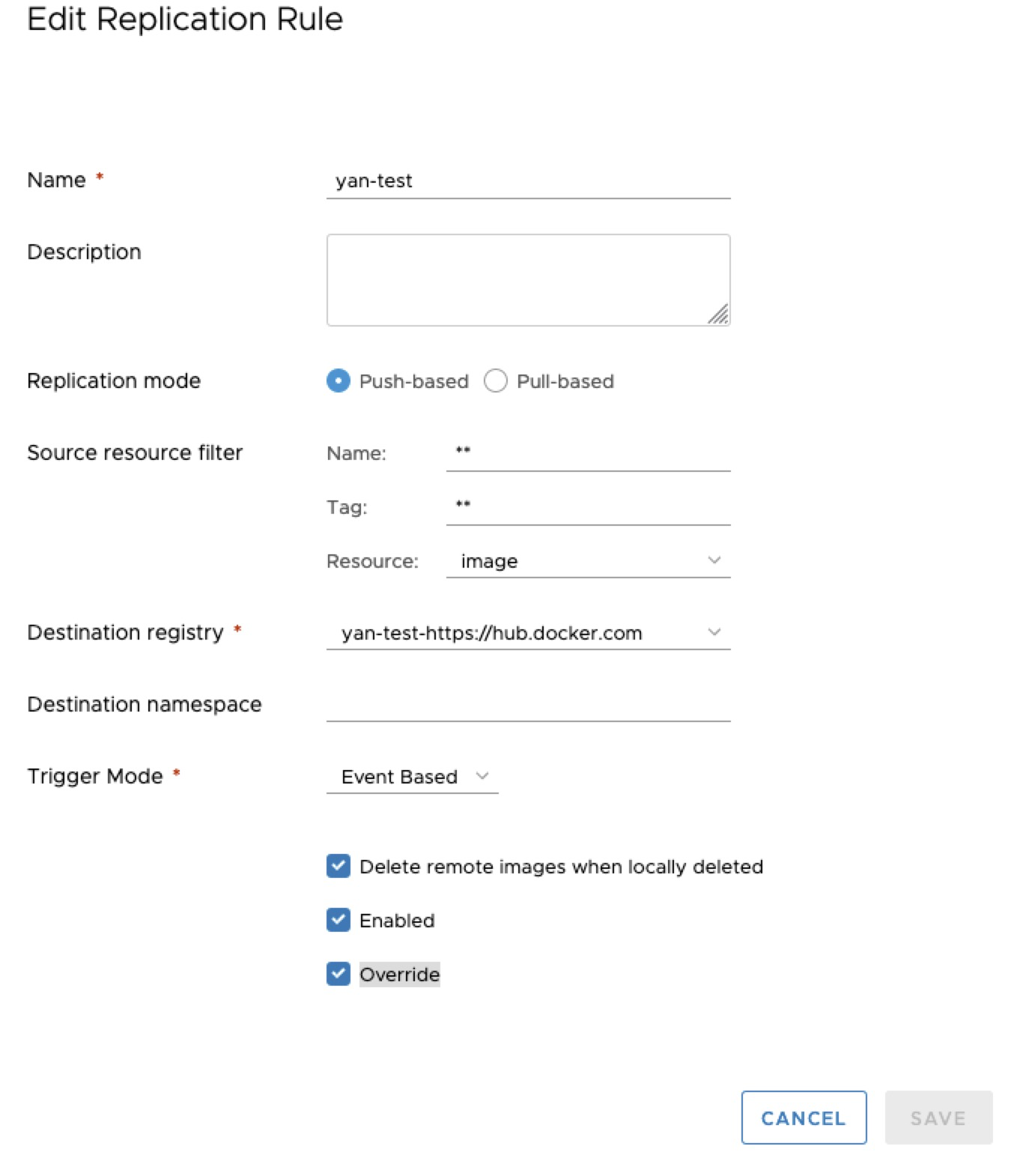 Needs tool tips for creating replication rule · Issue #7428 · goharbor/harbor · GitHub