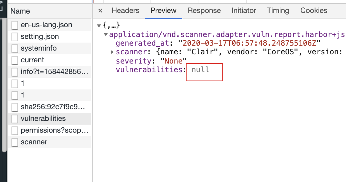 [UI] Vulnerability details cannot be rendered with empty vul list · Issue #11131 · goharbor ...