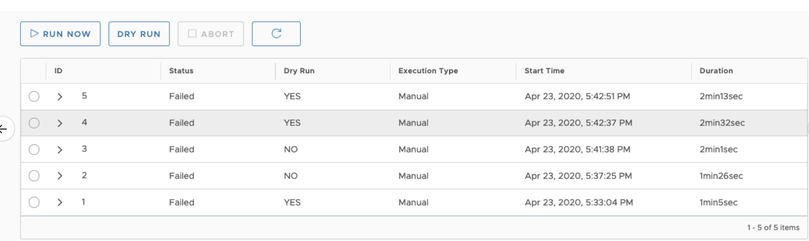 Duration of tag retention is refreshed even it reaches the final status ...