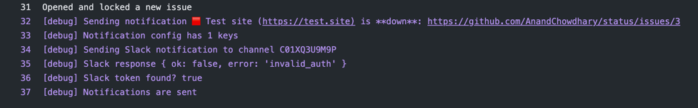 Can't send message to Slack · Issue #45 · upptime/upptime · GitHub