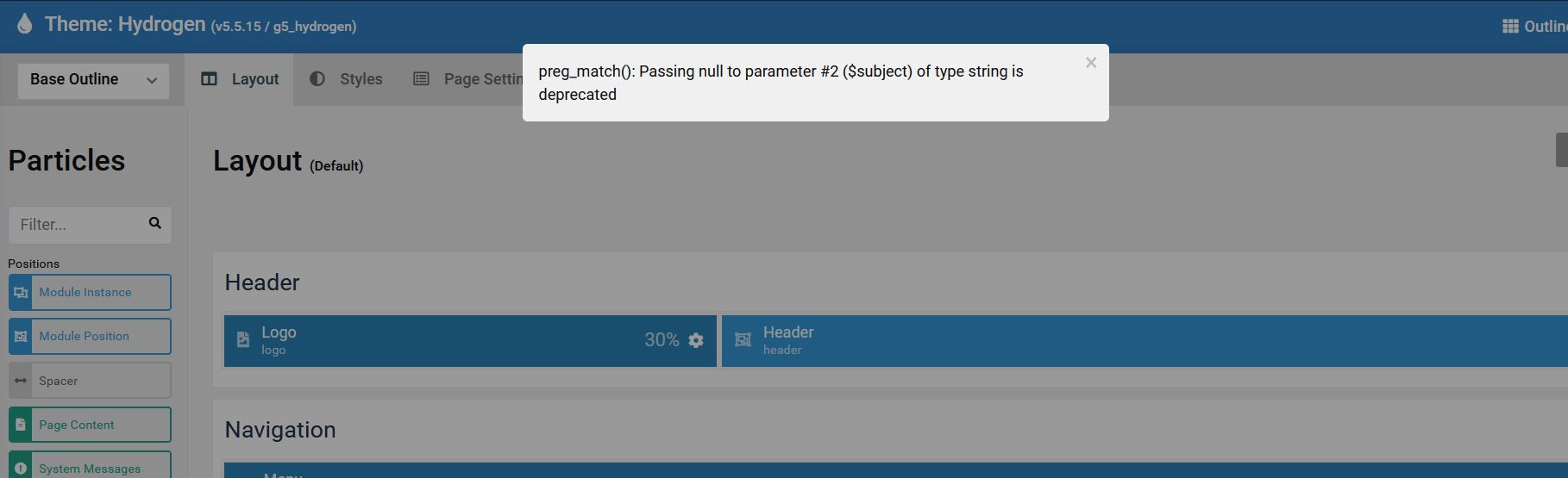 error configuring templete · Issue #3124 · gantry/gantry5 · GitHub