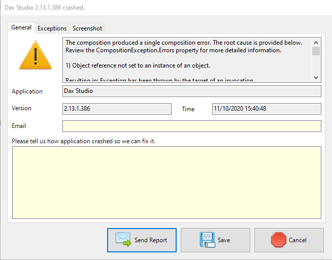 Hidden Objects = False Dax Studio Wont Start Again · Issue #457 · DaxStudio/DaxStudio · GitHub