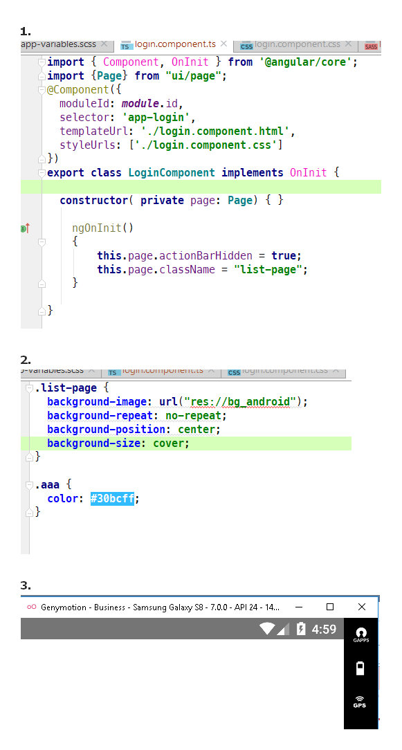 Injected `page` is not affected by ` styleUrls: ['./login.component.scss']` · Issue #1190 ...