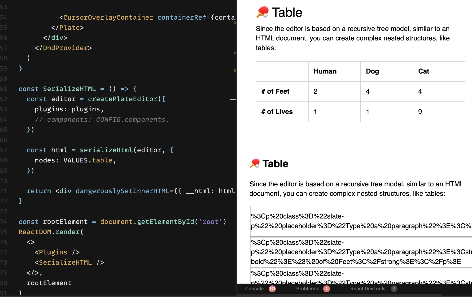 serializeHtml table not going well · Issue #1610 · udecode/plate · GitHub