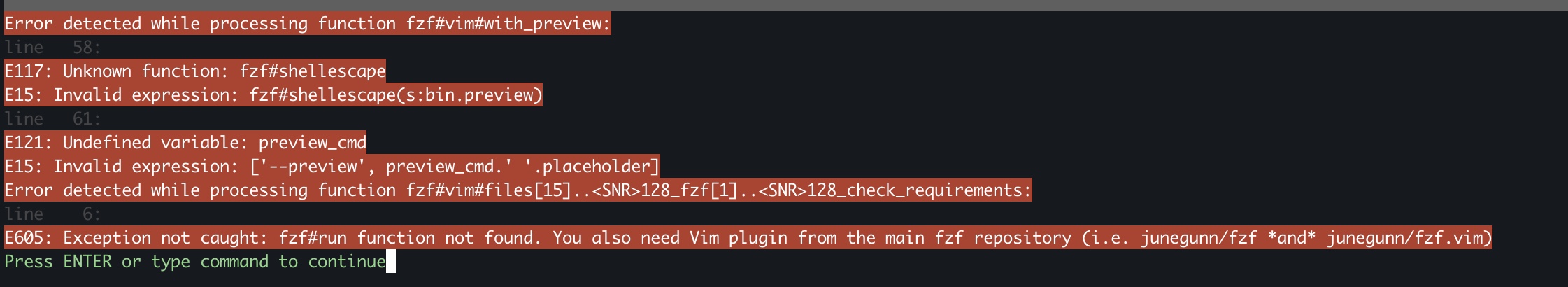 Function fzf#shellescape, fzf#run and fzf#vim#files not found · Issue #1252 · junegunn/fzf.vim ...