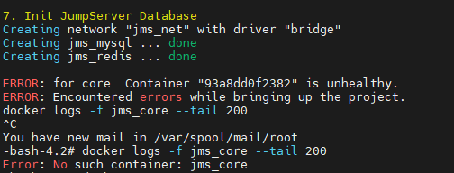 [Question] jumpserver 安装 core容器报错 · Issue #8976 · jumpserver/jumpserver · GitHub