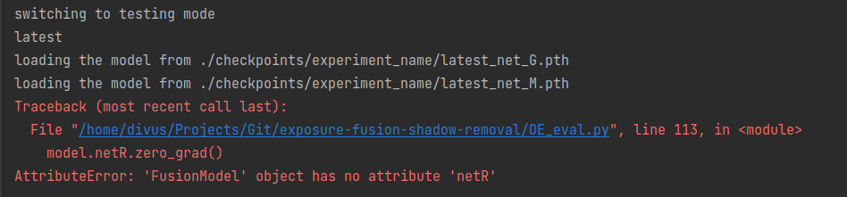 Having a problem while loading pre-trained weights. · Issue #31 · tsingqguo/exposure-fusion ...