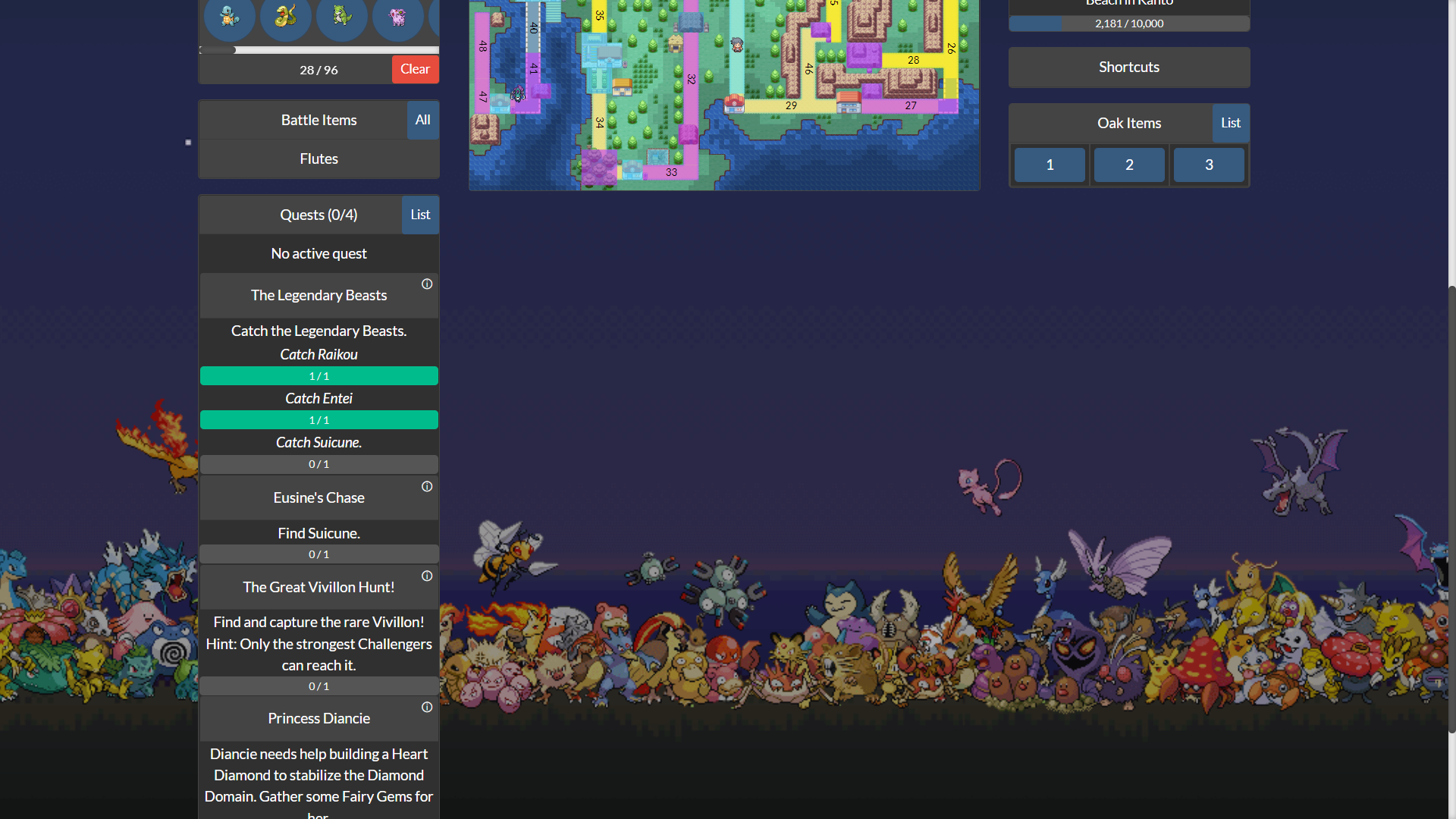 [BUG] The Legendary Beasts Quest Bug · Issue #3028 · pokeclicker/pokeclicker · GitHub