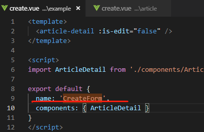 example路由 router name和路由对应的 view component 的name不一致 · Issue #2264 · PanJiaChen/vue-element-admin ...