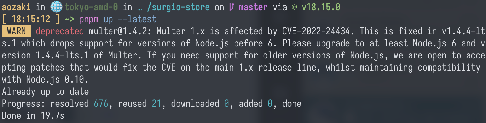 Multer 1.x is affected by CVE-2022-24434 · Issue #225 · surgioproject/surgio · GitHub