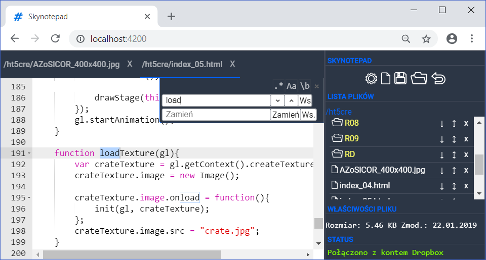 GitHub - janmichalik/skynotepad: Source code editor for Dropbox cloud ...