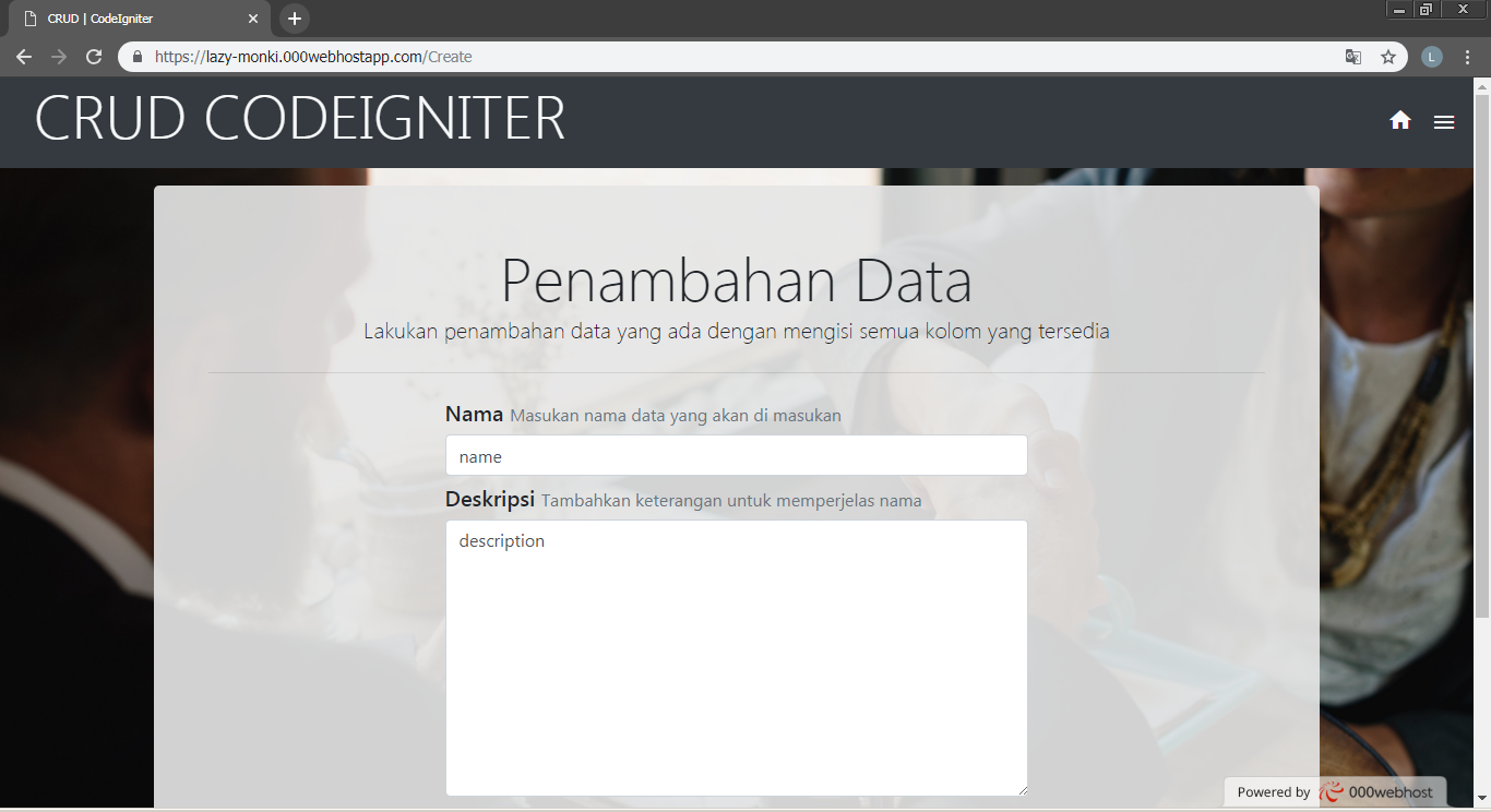 GitHub - b-ivy/CodeIgniter_CRUD: Live Demo