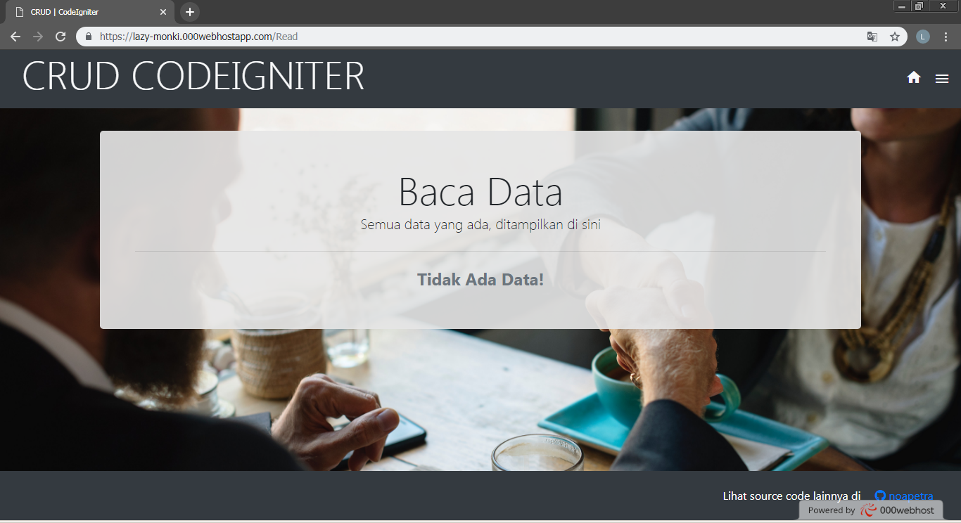 GitHub - b-ivy/CodeIgniter_CRUD: Live Demo