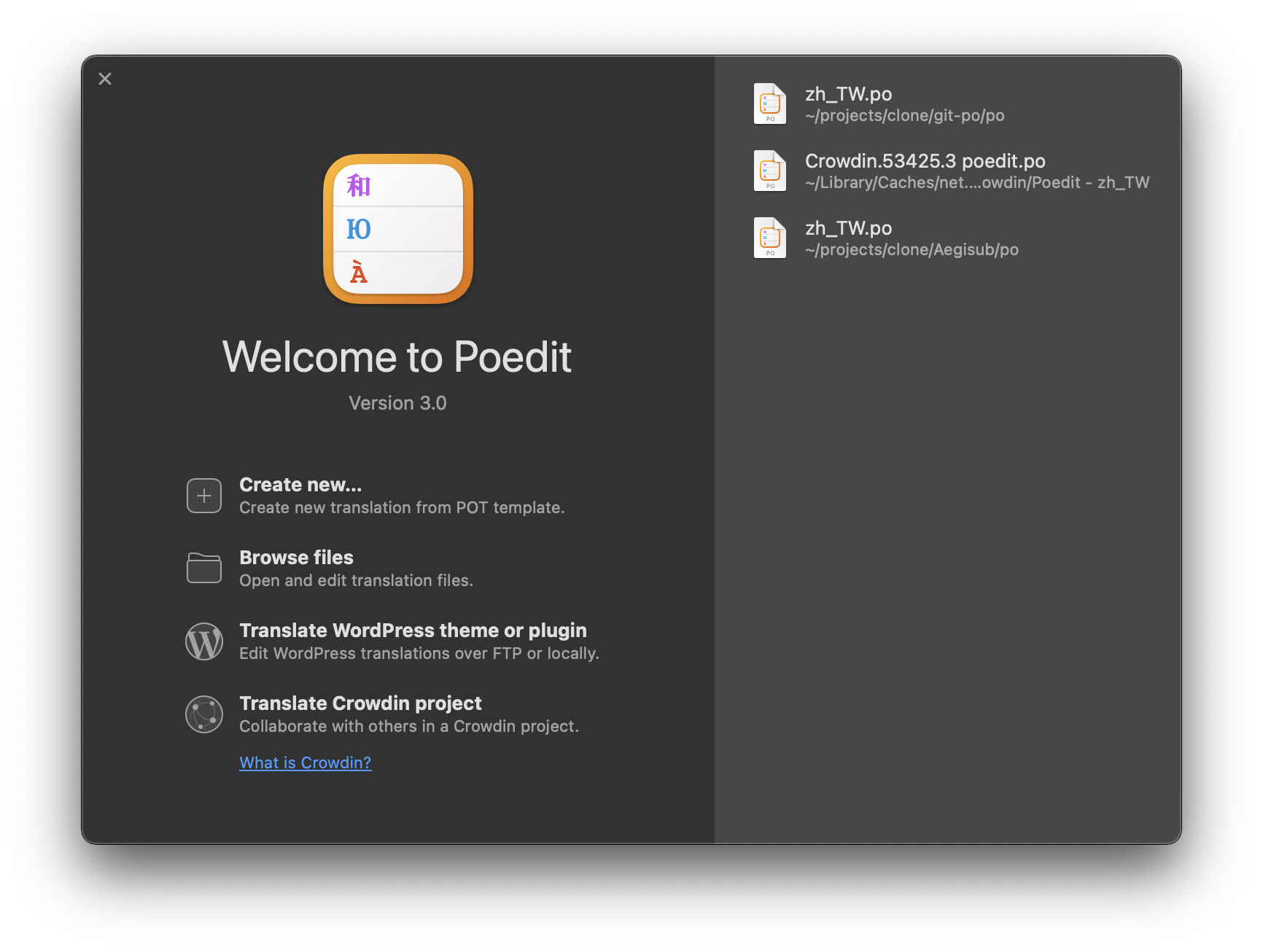 Translations aren't loaded for zh-Hans, zh-Hant, pt-PT · Issue #701 · vslavik/poedit · GitHub