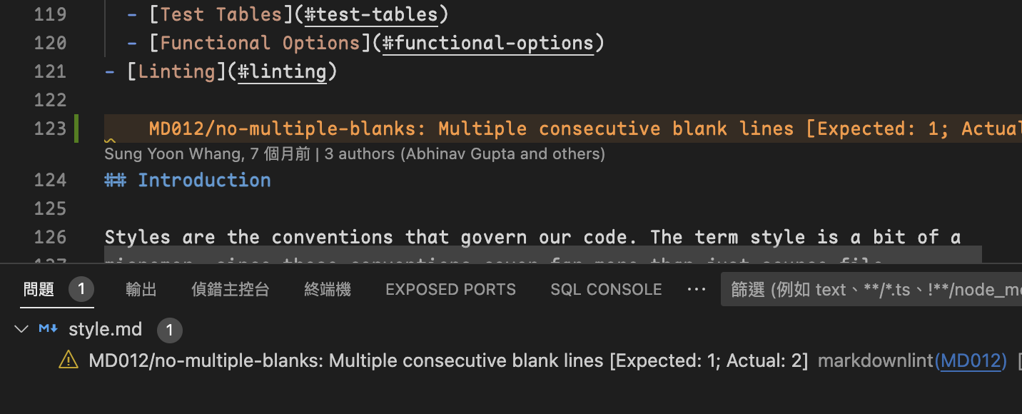 Style Linting The Stylemd With `markdownlint` · Issue 165 · Uber Goguide · Github