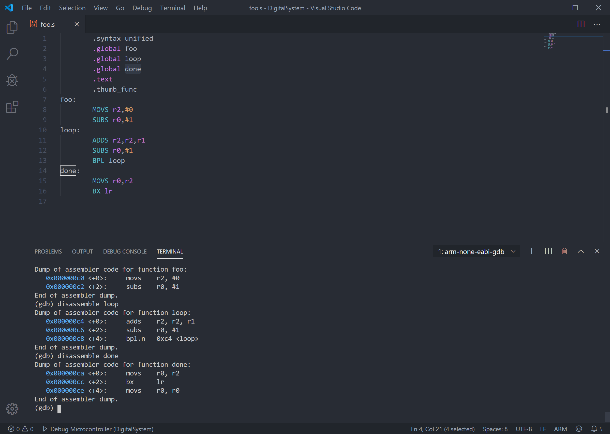 Cannot view functions defined in .s assembly files. · Issue #235 · Marus/cortex-debug · GitHub