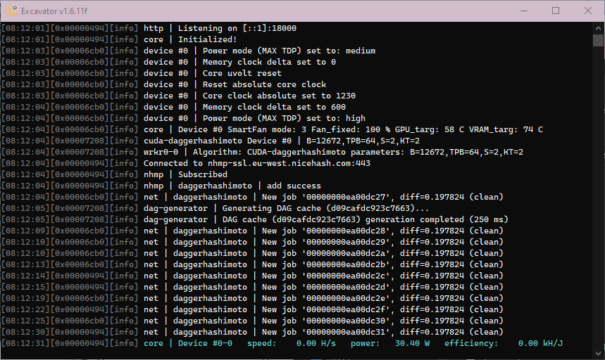 Hashrate constantly at zero. · Issue #329 · nicehash/NiceHashQuickMiner · GitHub