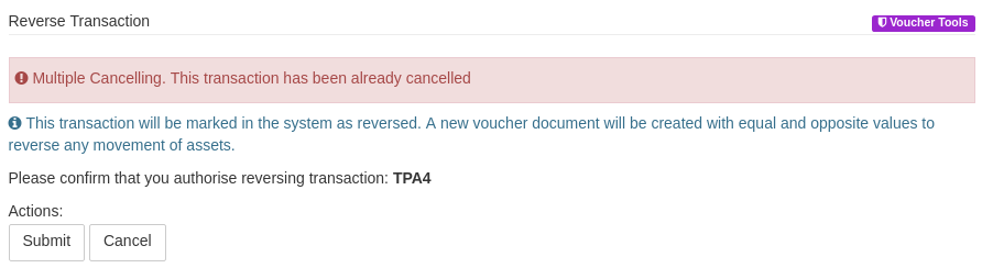 Design: make corrections of posted records easier by adding "reverse" and "correct" actions ...