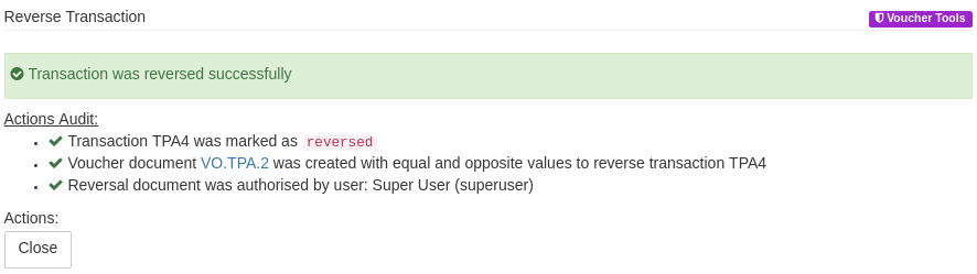 Design: make corrections of posted records easier by adding "reverse" and "correct" actions ...