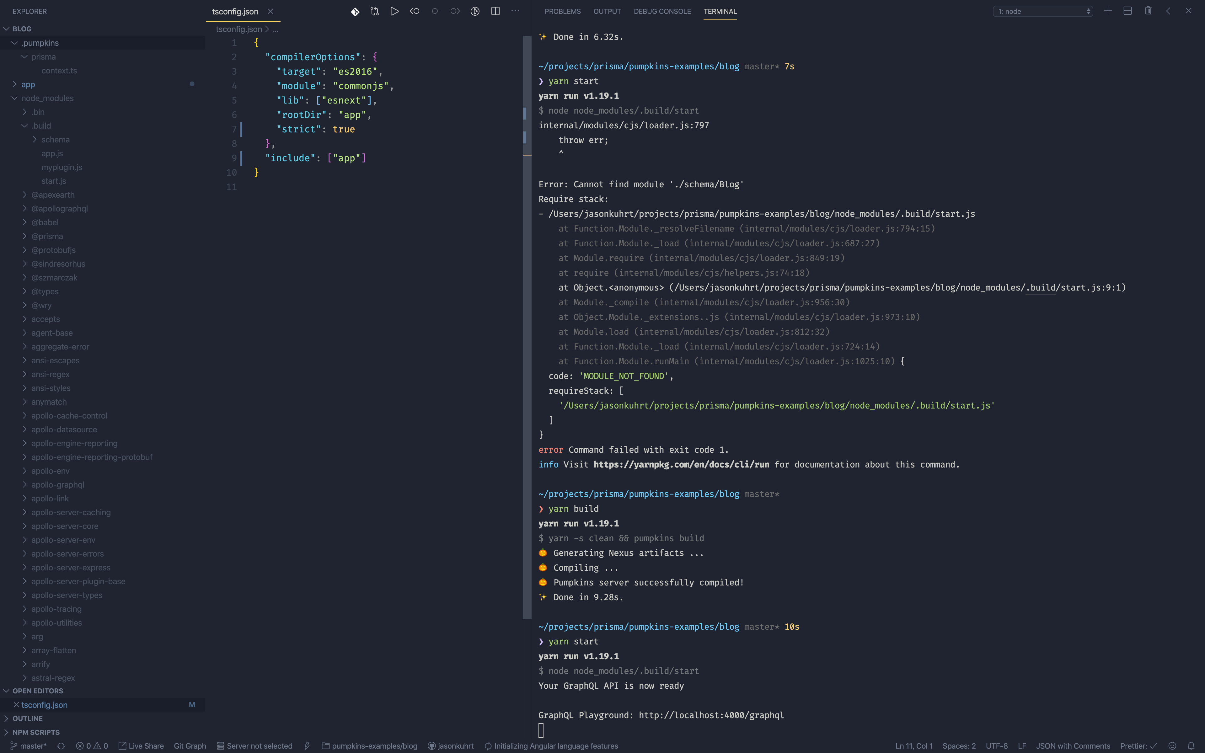 Prisma Plugin Does Not Work With Build · Issue 89 · Prisma Labs Graphql Framework Experiment