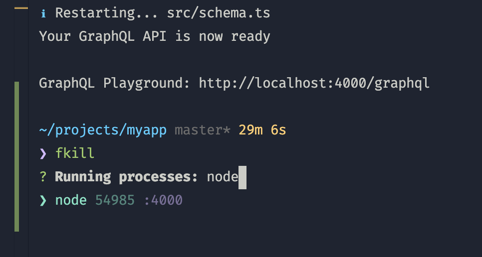 exiting dev mode does not shut down api server · Issue #202 · prisma-labs/graphql-framework ...