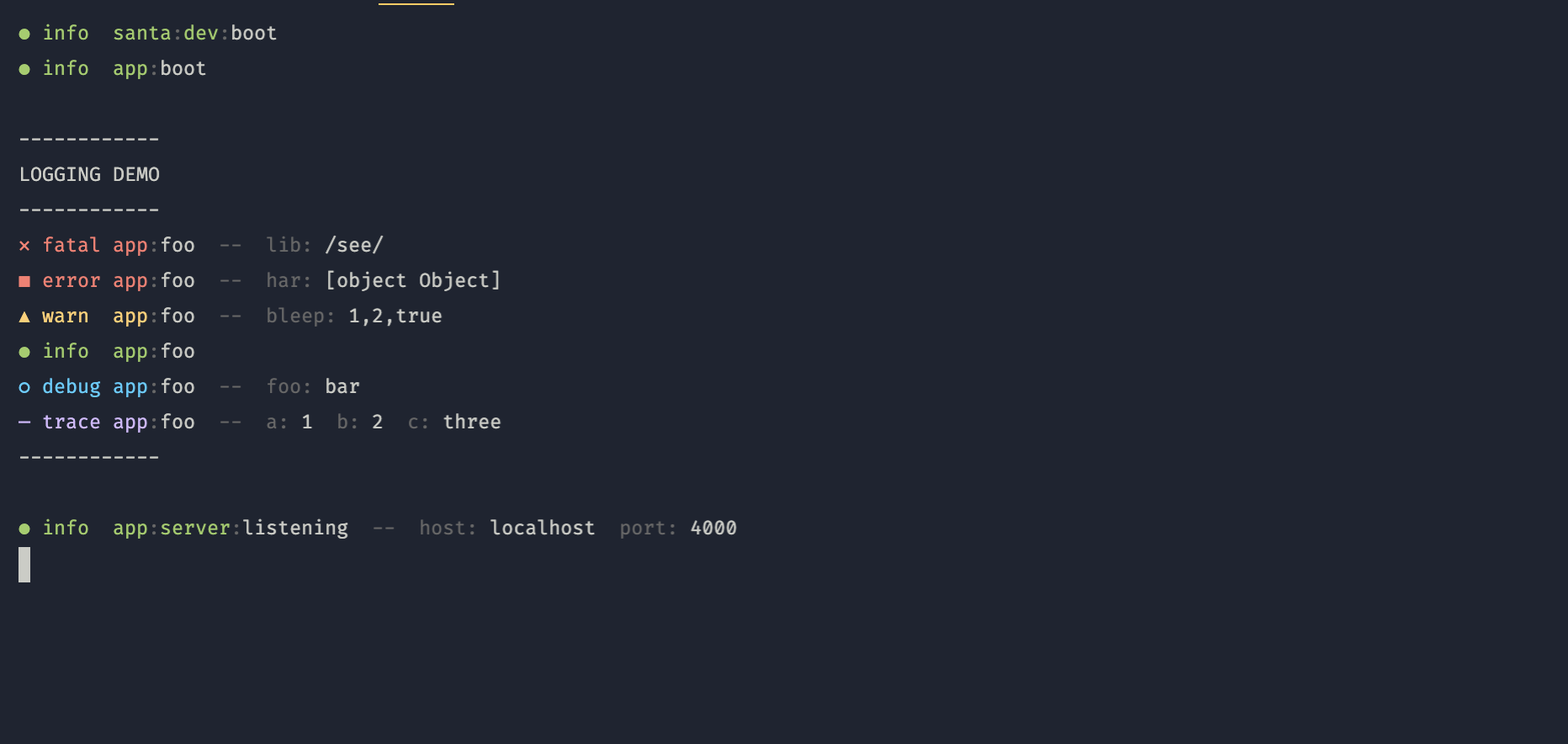 Support Option To Colour Logs By Component · Issue 283 · Prisma Labs Graphql Framework