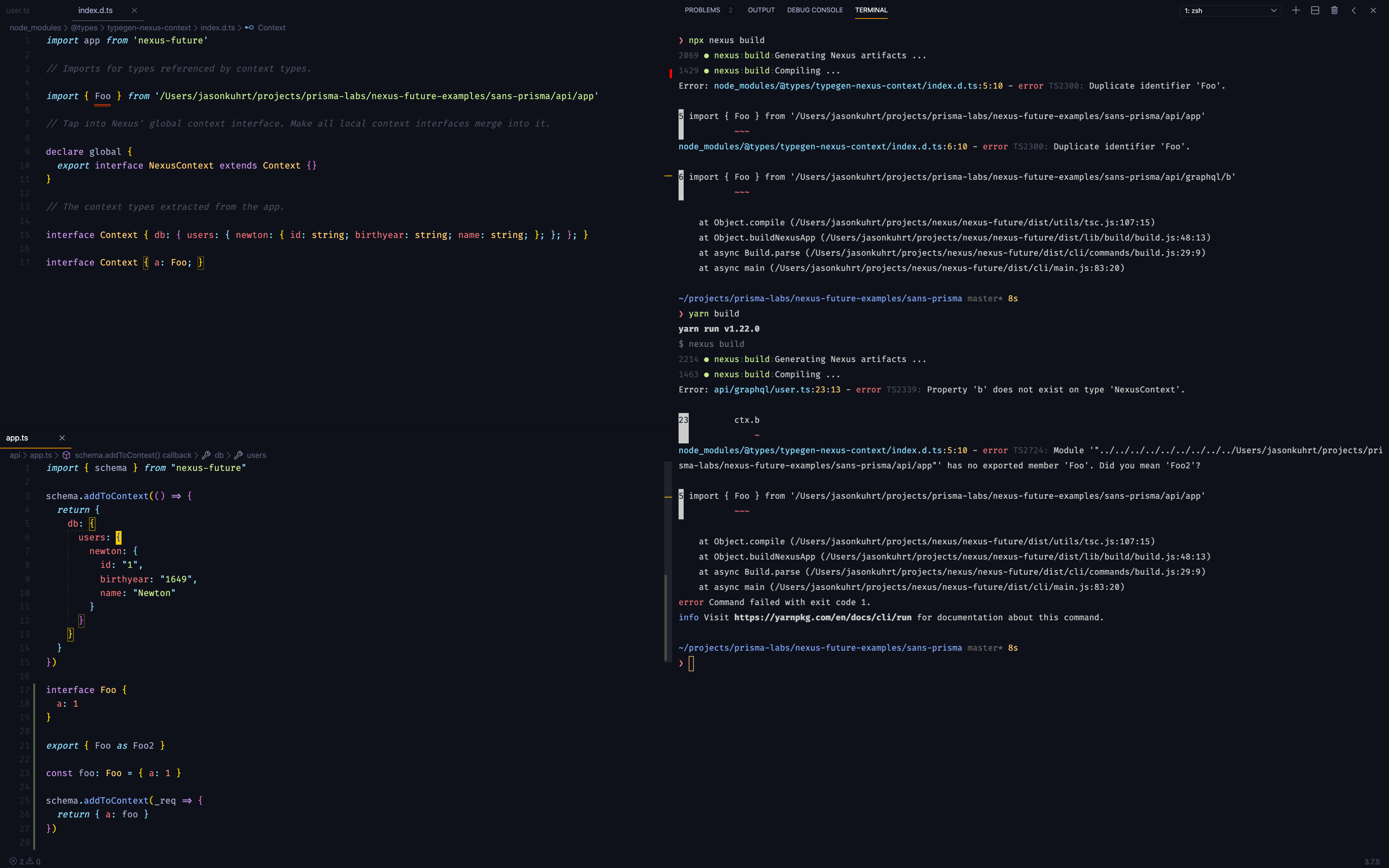 support export as syntax · Issue #443 · prisma-labs/graphql-framework-experiment · GitHub