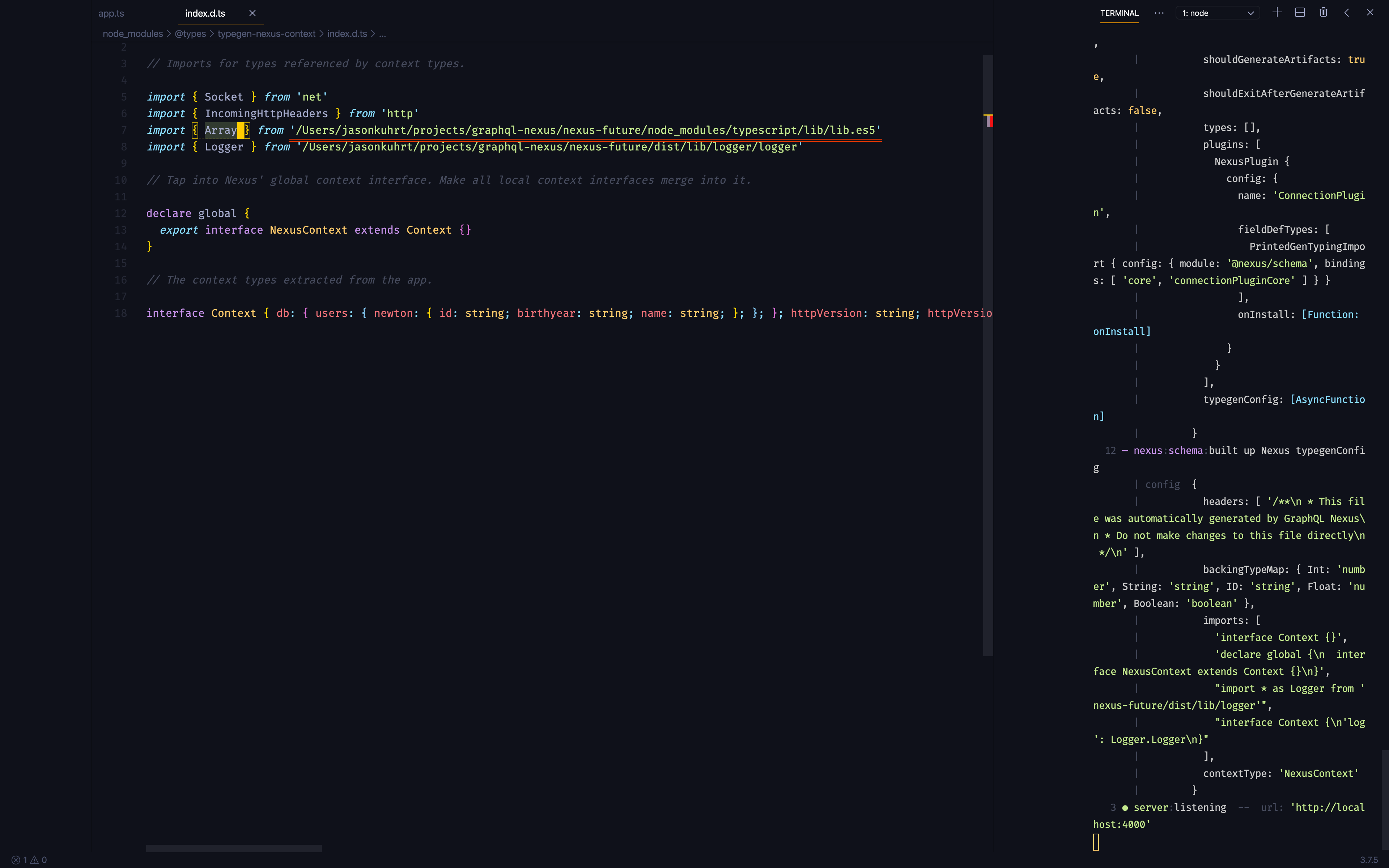 Array Type Is Imported If A Context Key Value Is An Array · Issue 452 · Prisma Labsgraphql