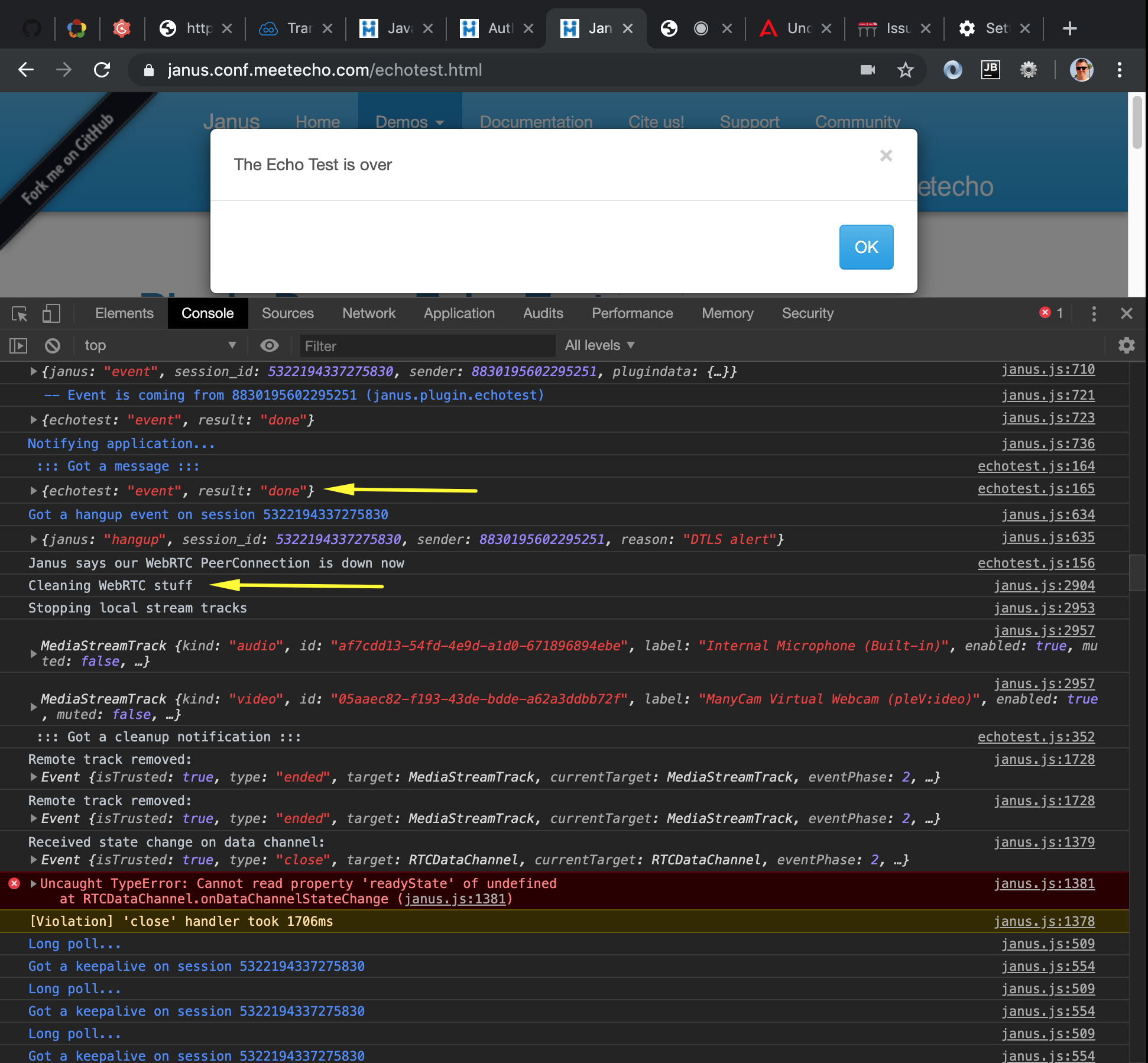 Stream doesn't work in Chrome Canary version 75 · Issue #1555 · meetecho/janus-gateway · GitHub