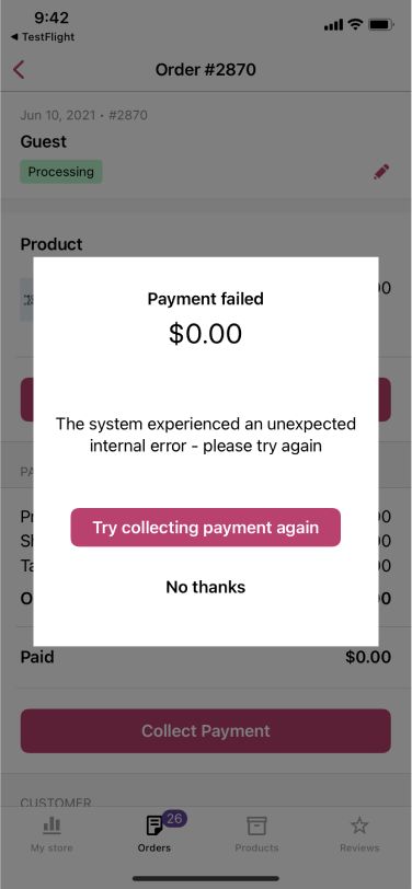 Error modal - UI update · Issue #4551 · woocommerce/woocommerce-ios ...