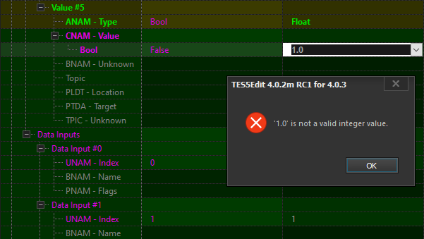 Changing ANAM in Skyrim's PACK does not update the CNAM prompt · Issue ...