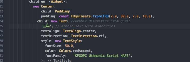 Arabic Quran diacritics problem · Issue #16886 · flutter/flutter · GitHub